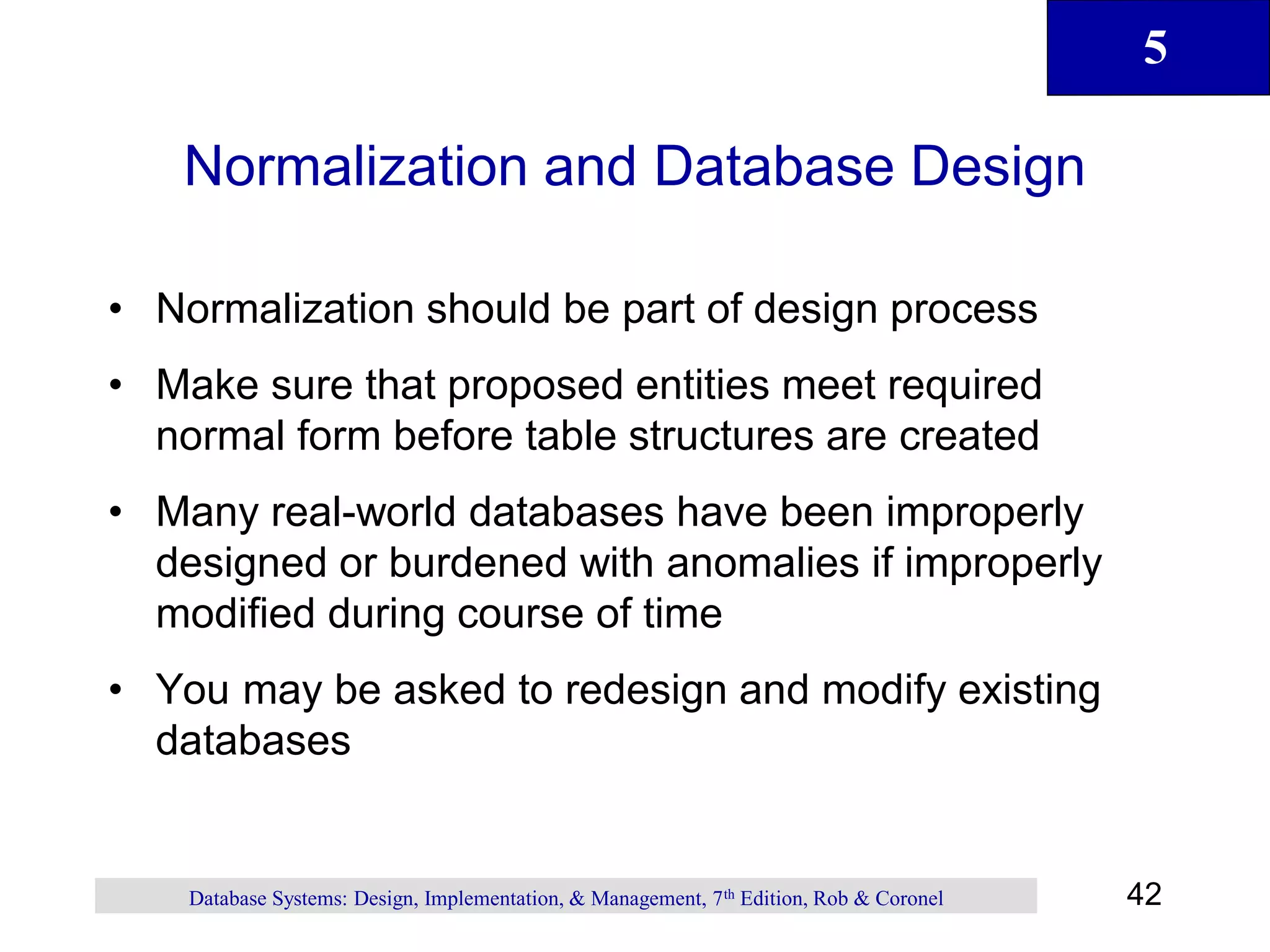 Chapter 5 Normalization Of Database Tablespdf 7203