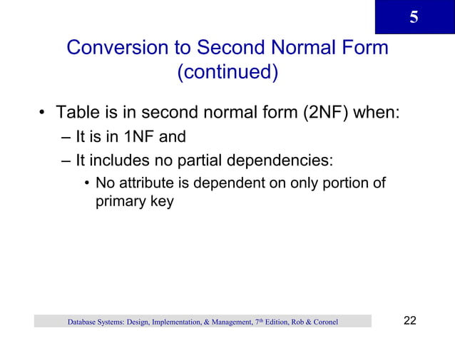 Chapter 5 - Normalization of Database Tables.pdf | Databases | Computer Software and Applications