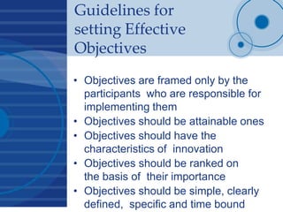 MANAGEMENT BY OBJECTIVES - FEATURES, PROCESS, BENEFITS, LIMITATIONS | PPTX