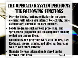 OPERATING SYSTEM | PPT