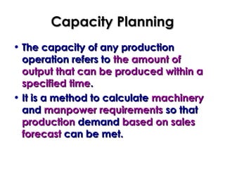 Chapter 5 operation management | PPT