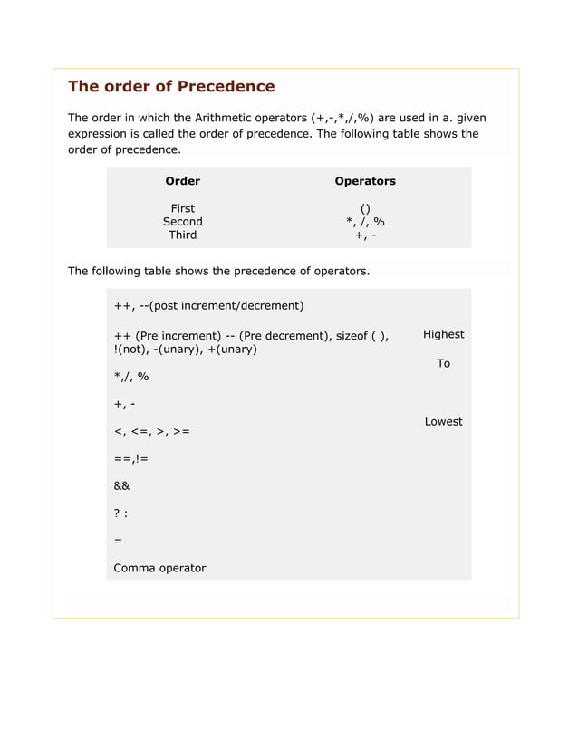 Chapter 5 - Operators in C++ | PDF