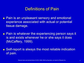 Chapter 5 pain - the fifth vital sign | PPTX