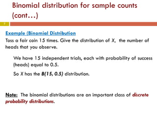 Chapter 5 part2- Sampling Distributions for Counts and Proportions ...