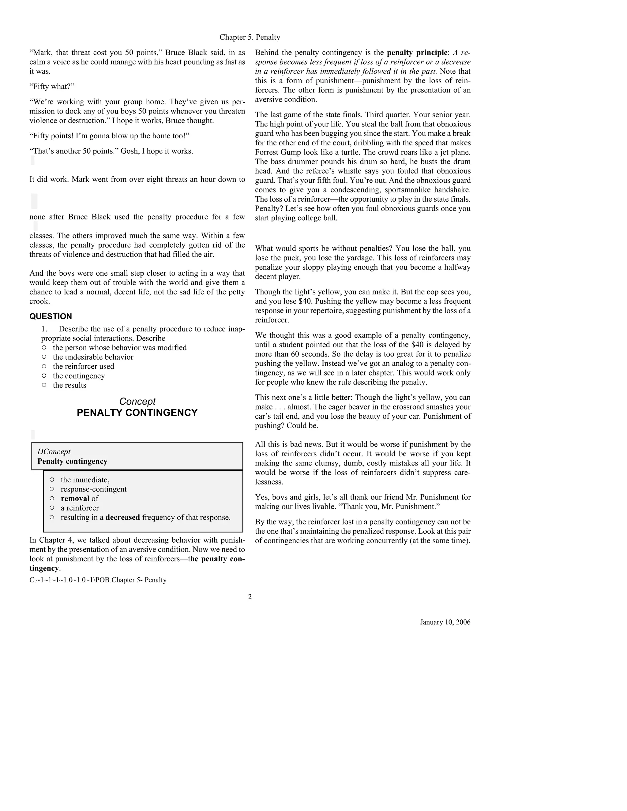 Chapter 5: Penalty | PDF