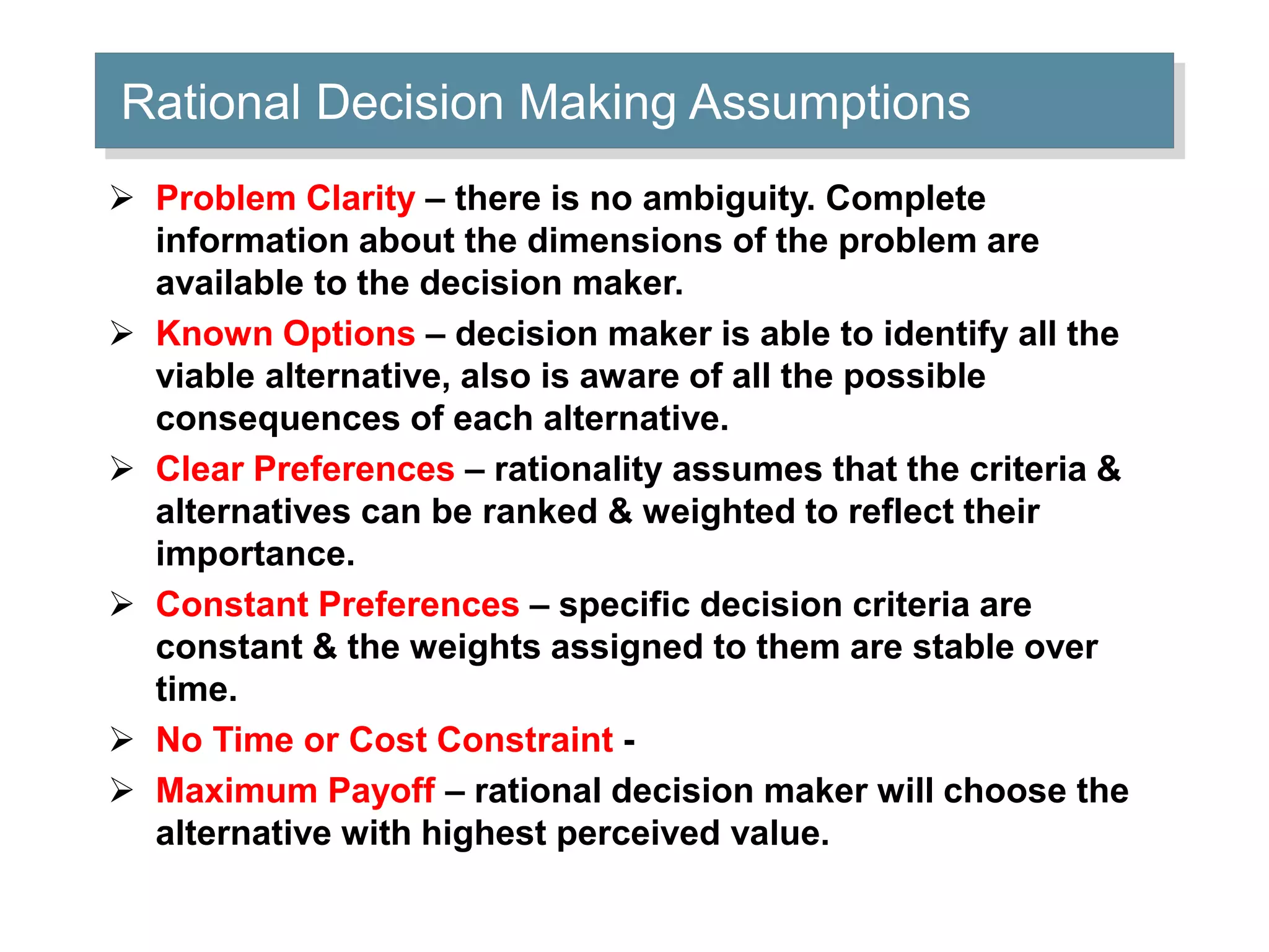 Chapter 5 perception and individual decision making | PPT