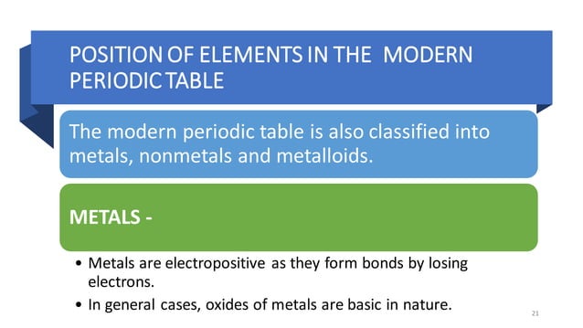 Chapter - 5, Periodic Classification of Elements, Science, Class 10 | PDF