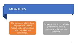 Chapter - 5, Periodic Classification of Elements, Science, Class 10 | PDF