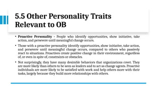 Chapter 05 - Personality and Values.pptx | Genetics | Science