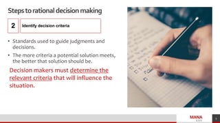 Chapter 5 planning and decision making (part 2) | PPT