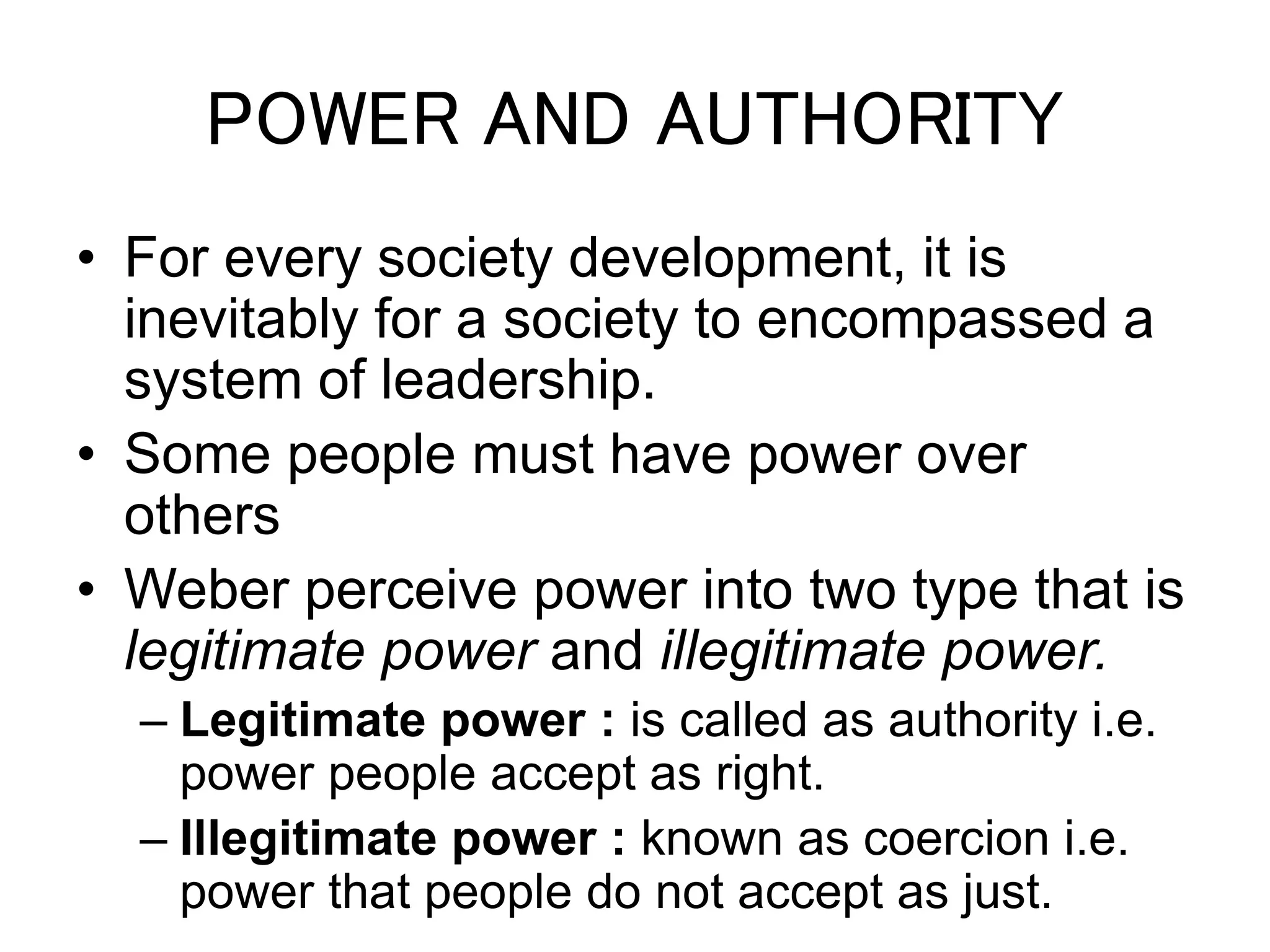 Power and Authority | PPTX
