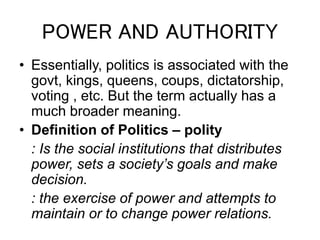 Power and Authority | PPTX