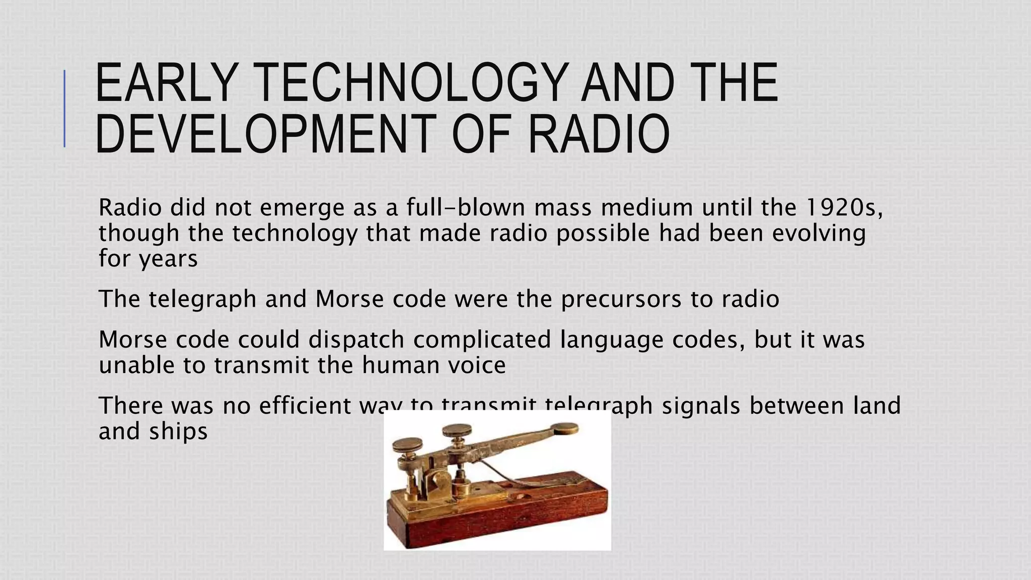 Chapter 5 Popular Radio and the Origins of Broadcasting | PPTX