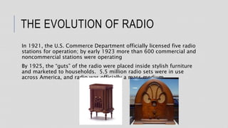 Chapter 5 Popular Radio and the Origins of Broadcasting | PPTX
