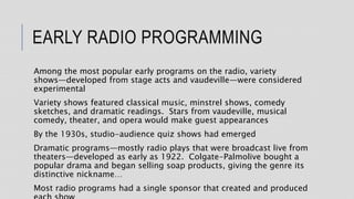 Chapter 5 Popular Radio and the Origins of Broadcasting | PPTX