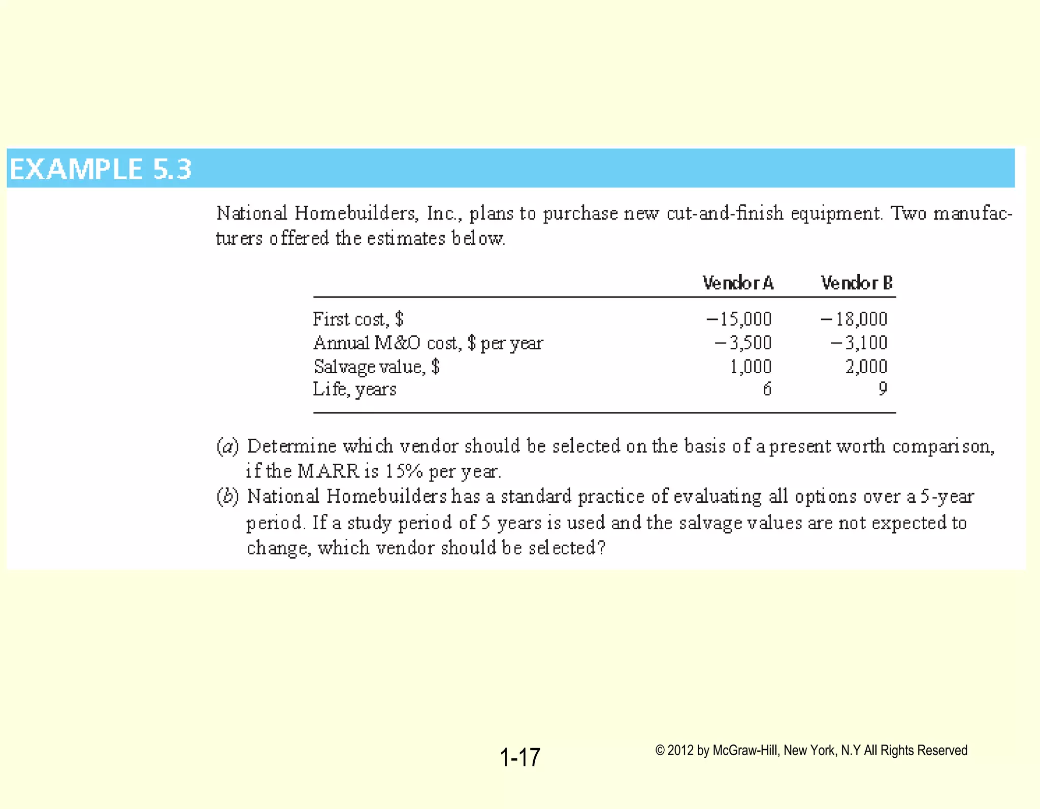 Chapter 5 present worth analysis -with examples | PPT