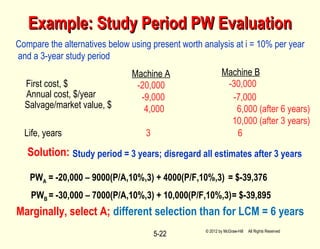 Chapter 5 present worth analysis -with examples | PPT