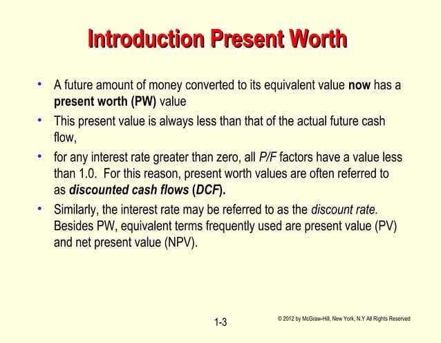 Chapter 5 present worth analysis -with examples | PPT