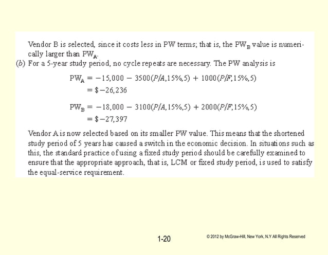 Chapter 5 present worth analysis -with examples | PPT