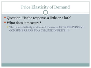 Chapter 5 price elasticity | PPT