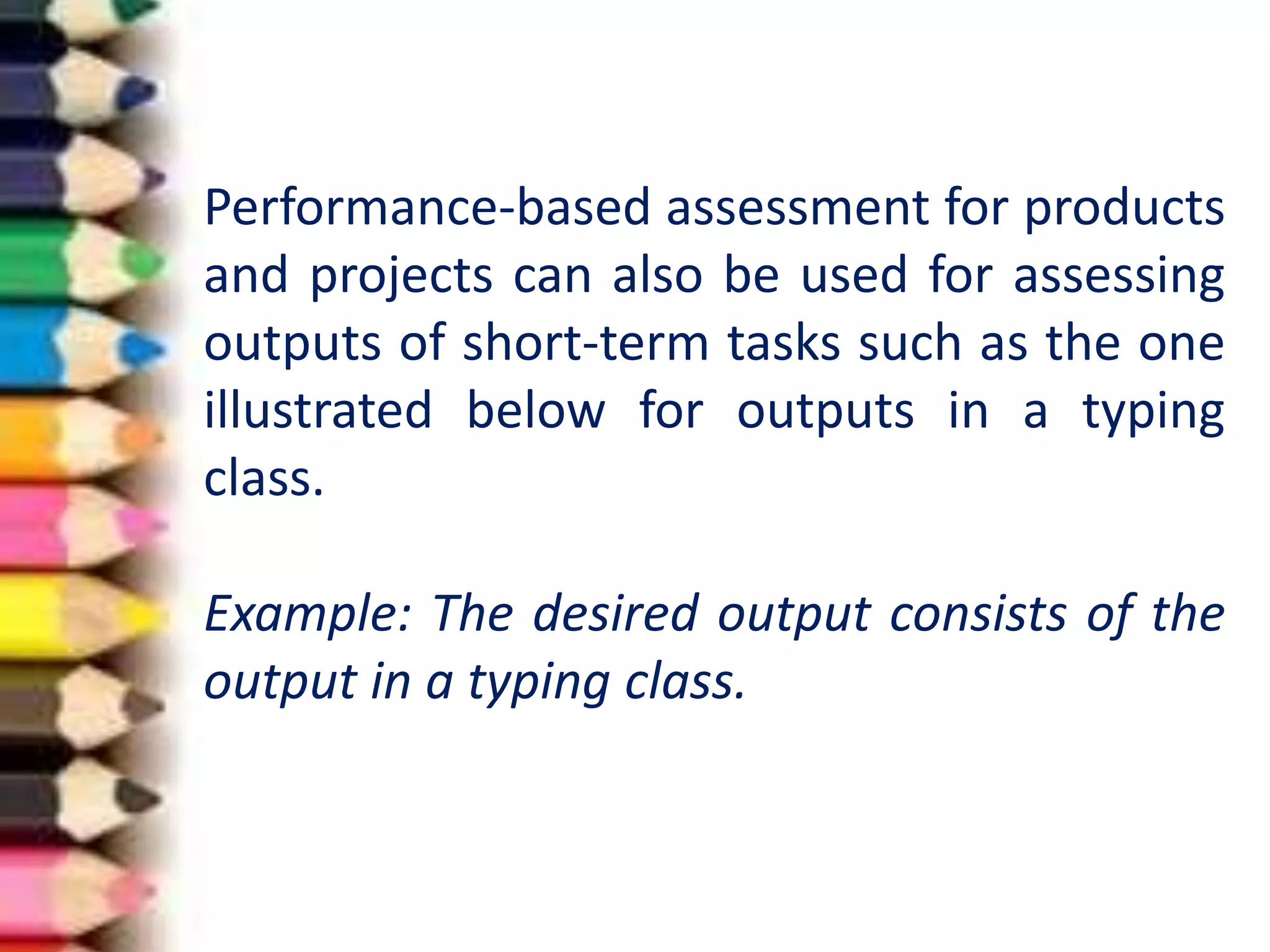 Chapter 5 product-oriented performance-based assessment | PPTX