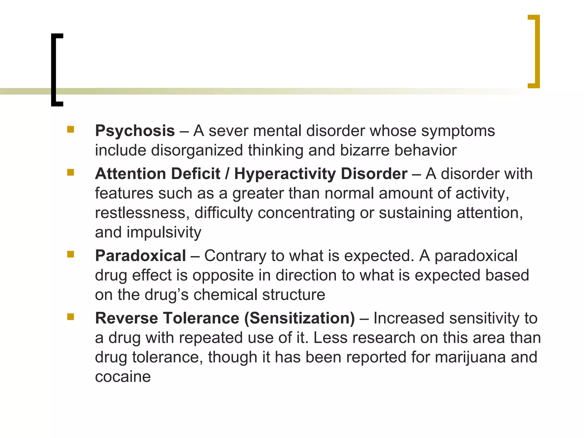 Chapter 5 Psychopharmacology And New Drug Development | PPT