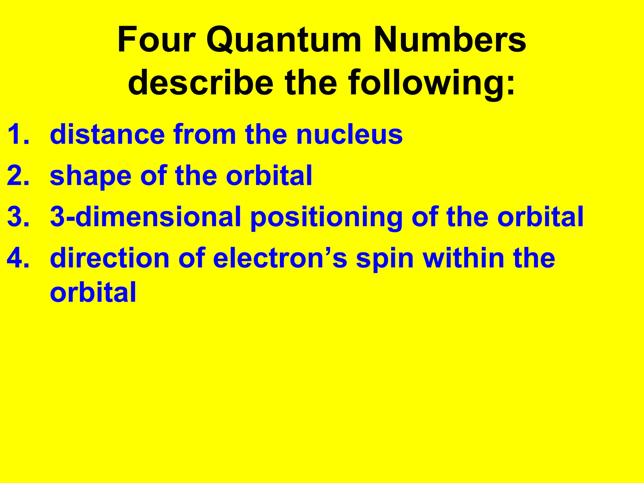 general chemistry - -Quantum Numbers.ppt
