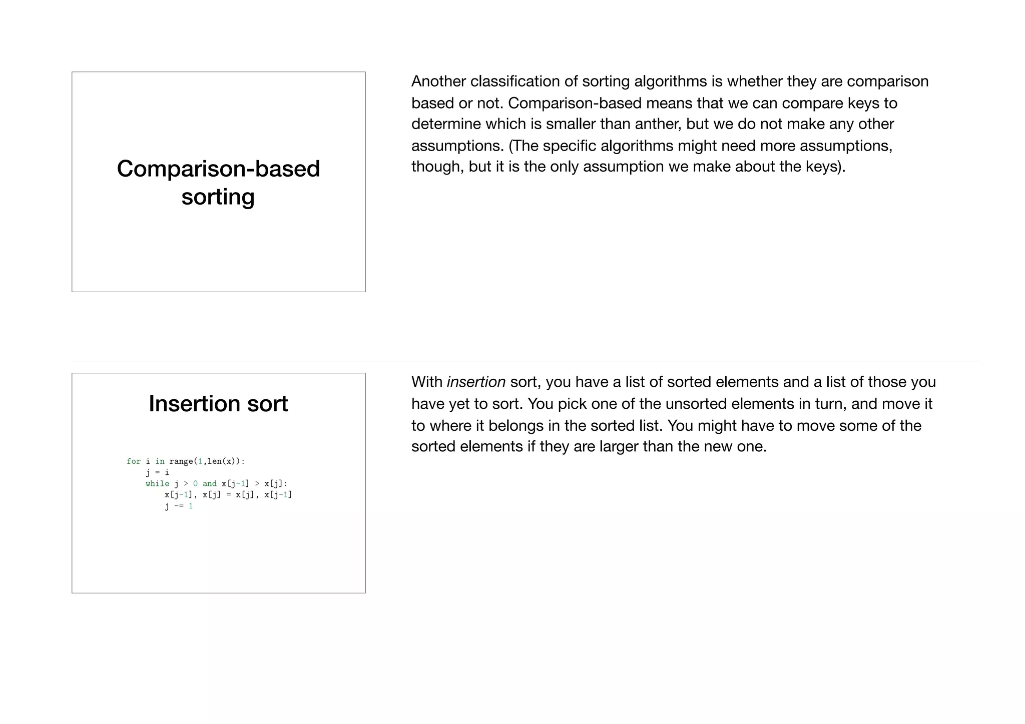 Chapter 5 searching and sorting handouts with notes | PDF