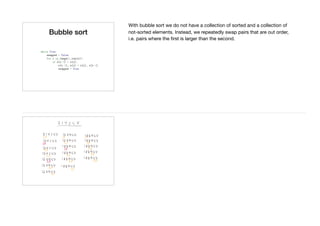 Chapter 5 searching and sorting handouts with notes | PDF