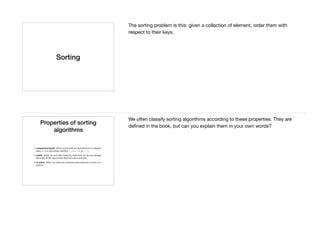 Chapter 5 searching and sorting handouts with notes | PDF