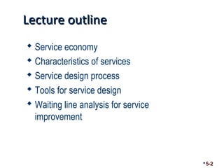 Chapter 5 service design | PPT