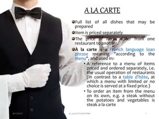 Chapter 5 - Serving Techniques | PPTX