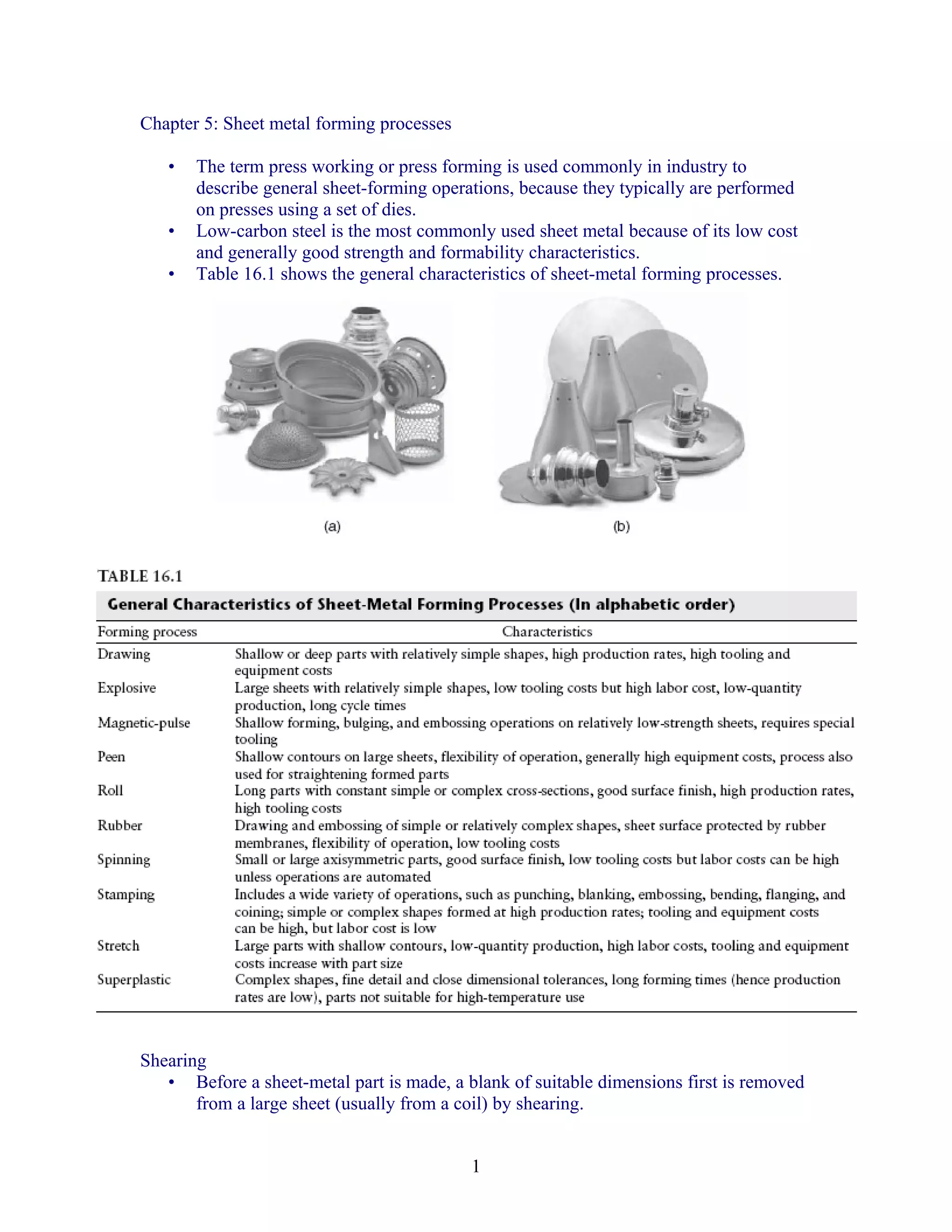 Chapter5 sheet metal forming | DOC