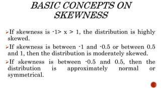 Chapter 5 skewness of random variable | PPTX