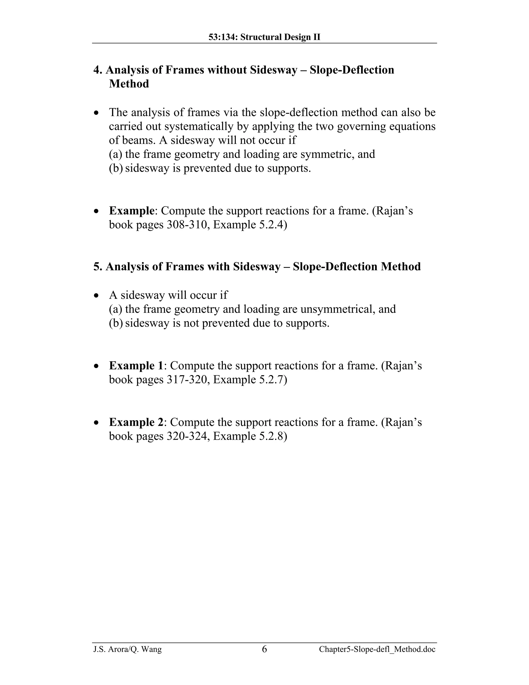 Chapter5 slope-defl method | PDF