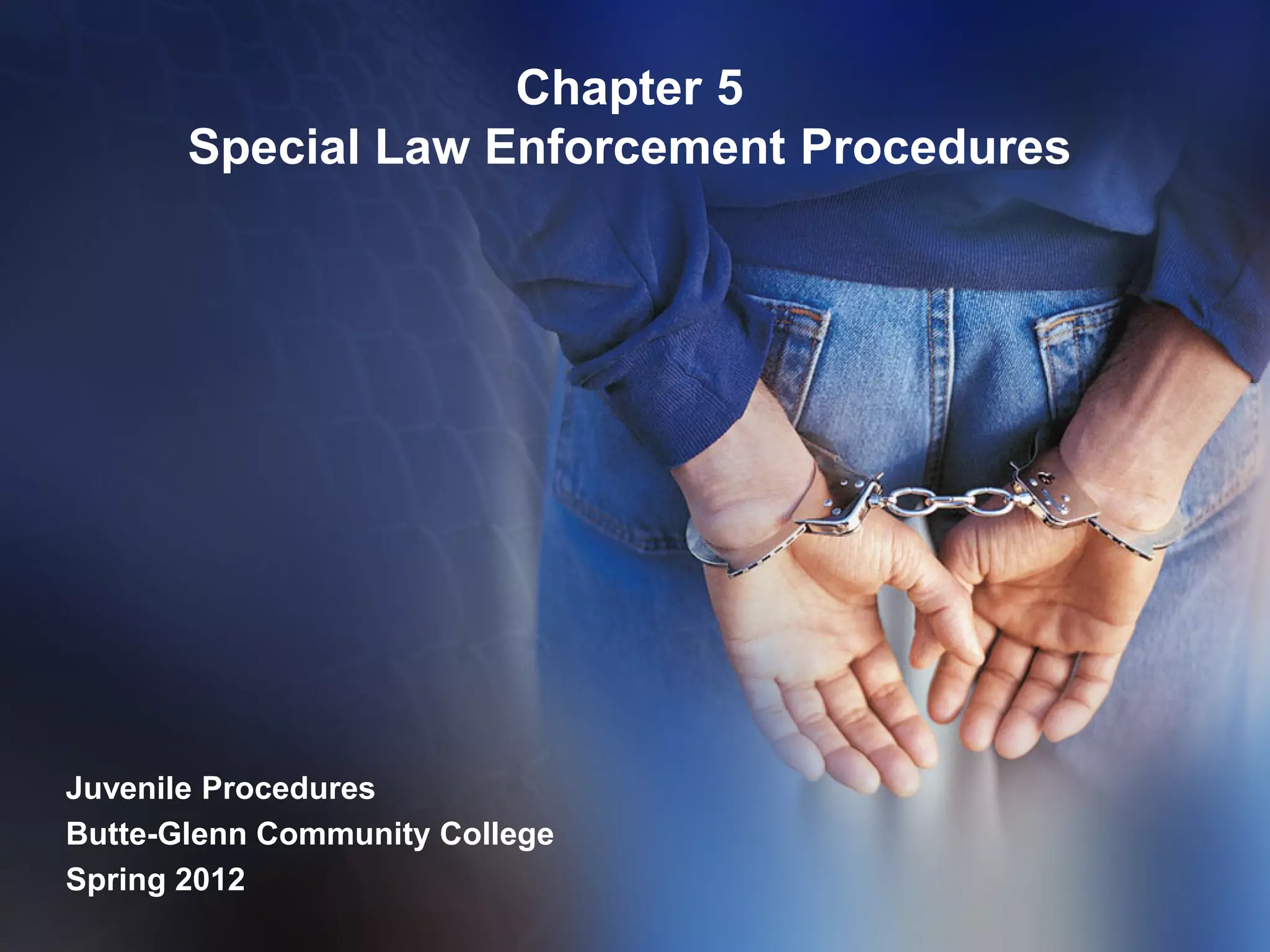 Chapter 5 special law enforcement procedures | PDF