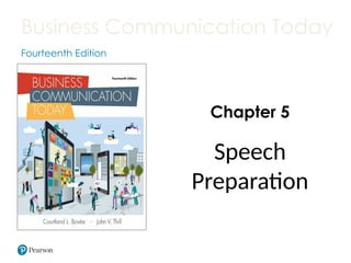 Chapter 5 - Speech Preparation in Business Setting.pptx