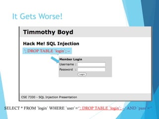 Chapter 5 - SQL-Injection-NK.pdf | Databases | Computer Software and ...