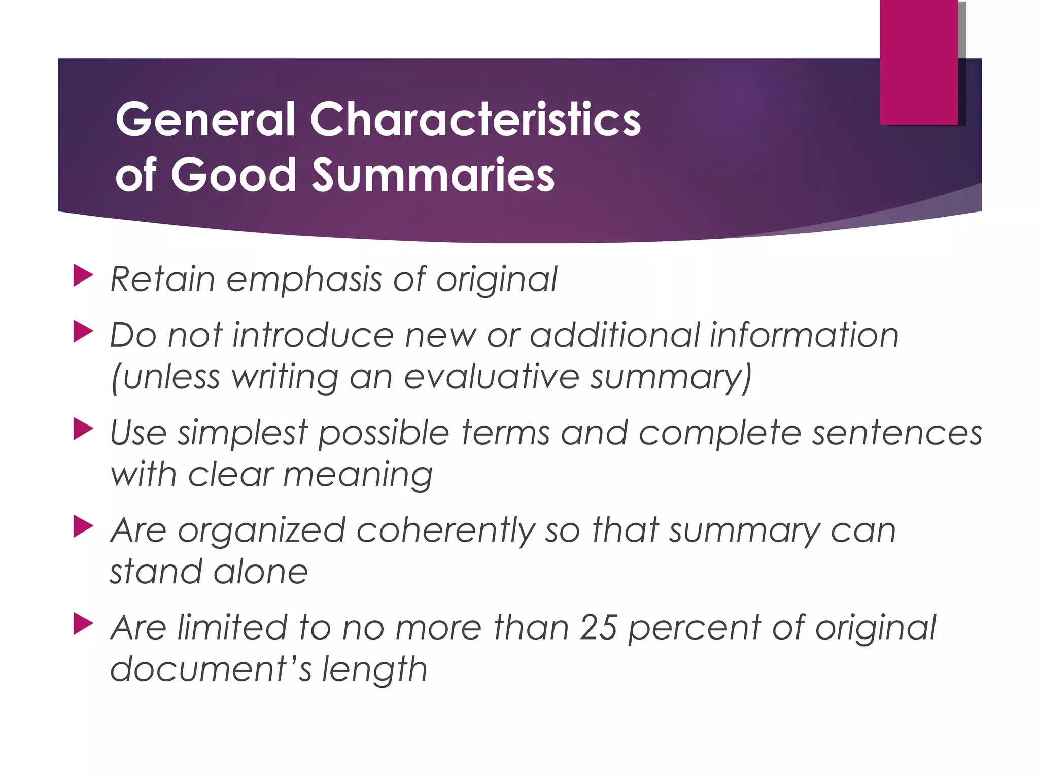 Chapter 5 summary writing | PPT