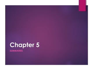 Chapter 5 summary writing | PPT | Educational Assessment | Education