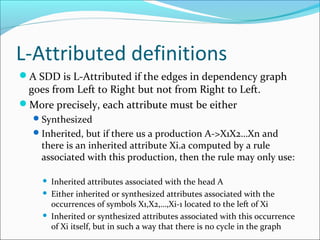 Chapter 5 Syntax Directed Translation | PPT