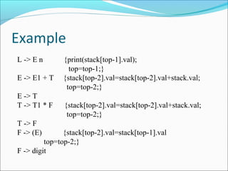 Chapter 5 Syntax Directed Translation | PPT