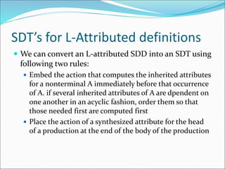 Chapter 5 - Syntax Directed Translation.ppt
