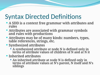 Chapte - Syntax Directed Translation.ppt