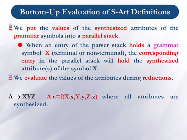 Chapter 5 -Syntax Directed Translation - Copy.ppt