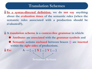 Chapter 5 -Syntax Directed Translation - Copy.ppt