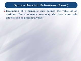 Chapter 5 -Syntax Directed Translation - Copy.ppt
