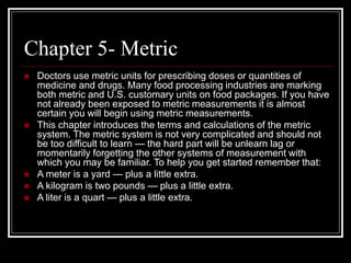 Chapter 5: Metric Measurements | PPT