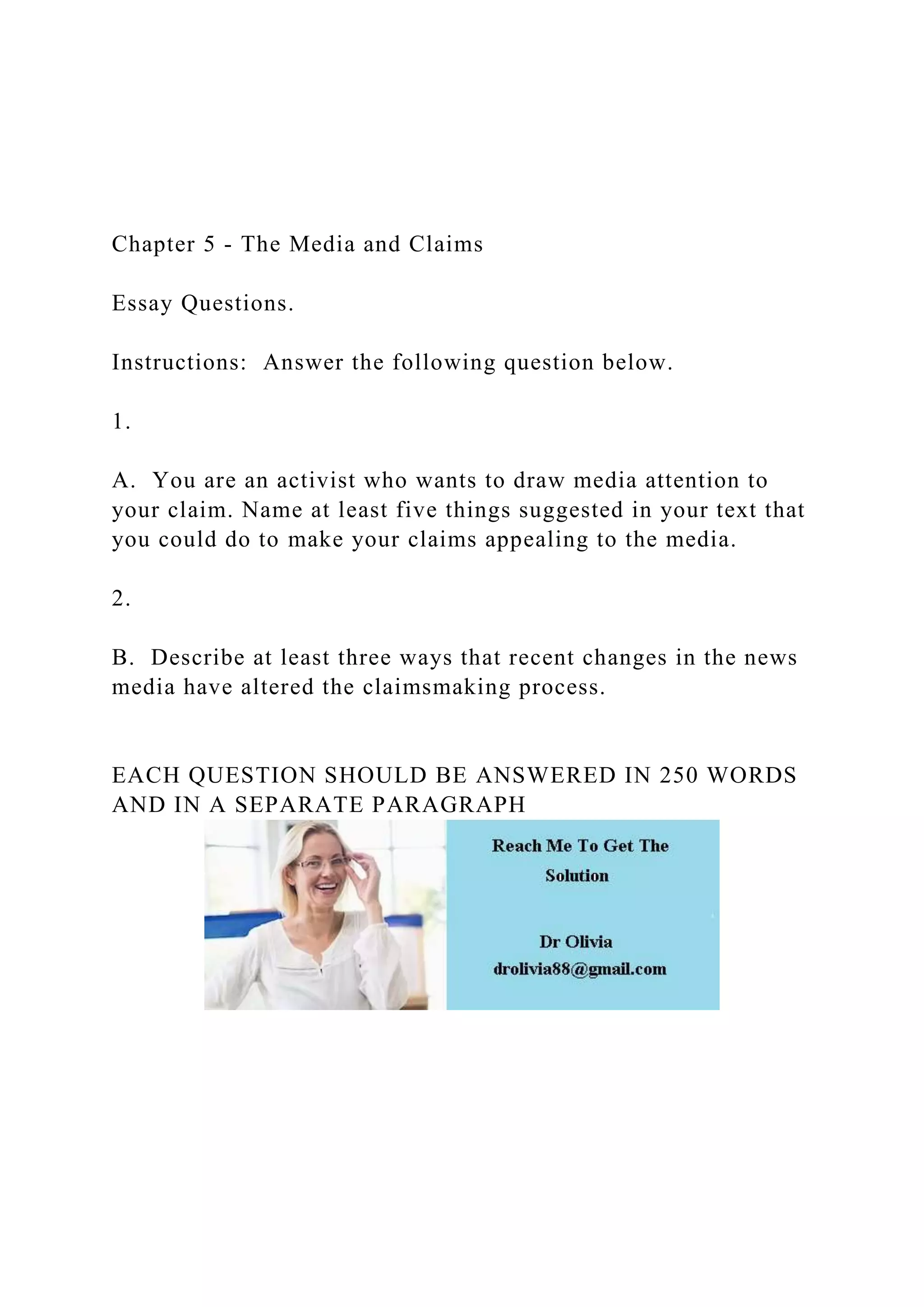 Chapter 5 - The Media and ClaimsEssay Questions.Instru.docx