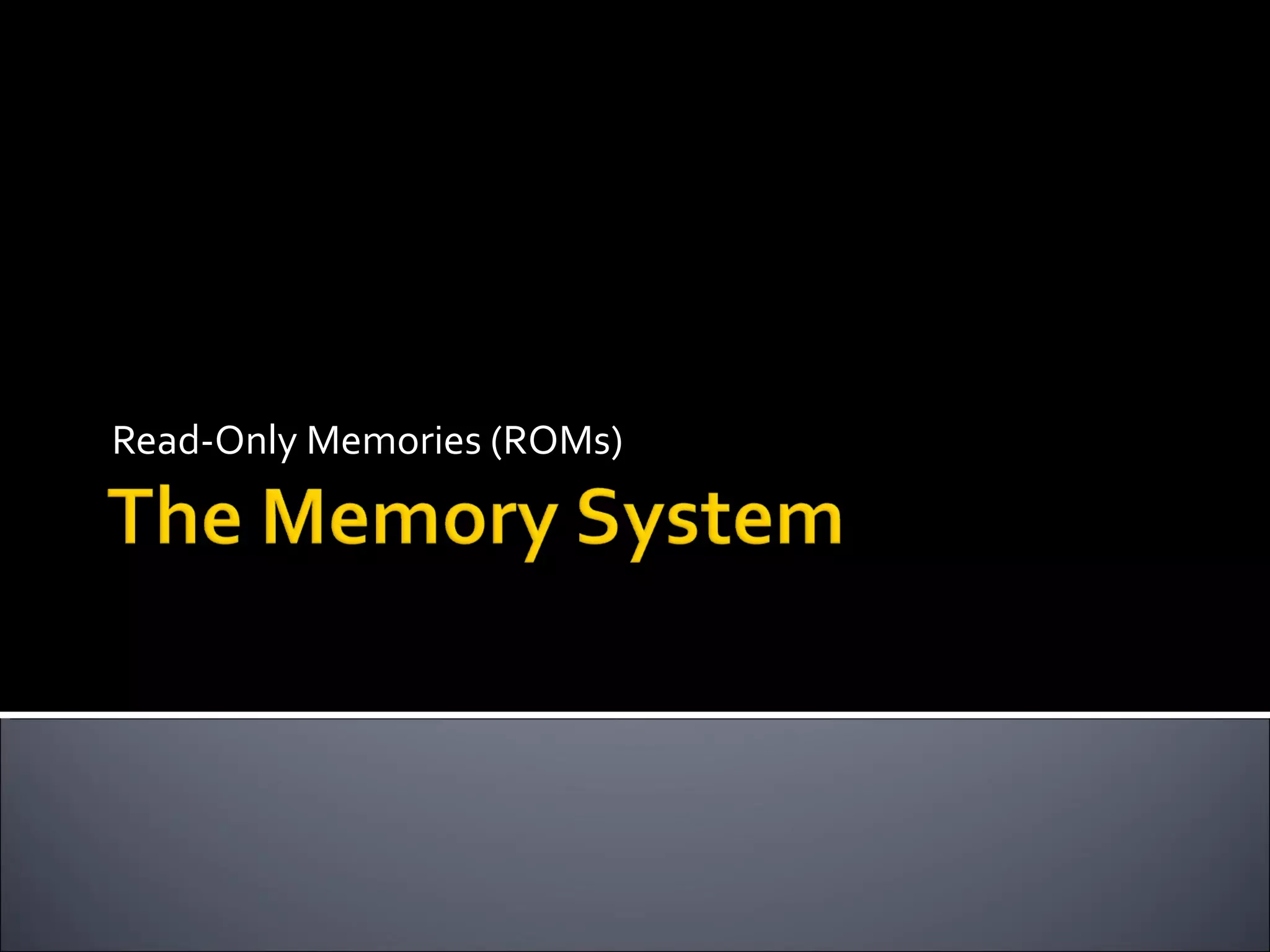 Chapter5 the memory-system-jntuworld | PPT | Data Storage and Warehousing | Computing